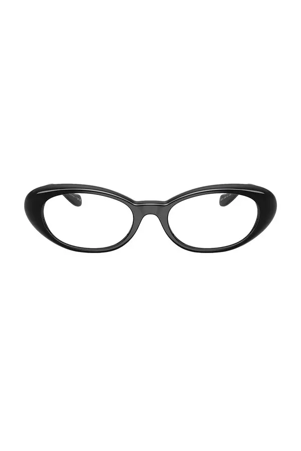 Versace Oval Eyeglasses - Black