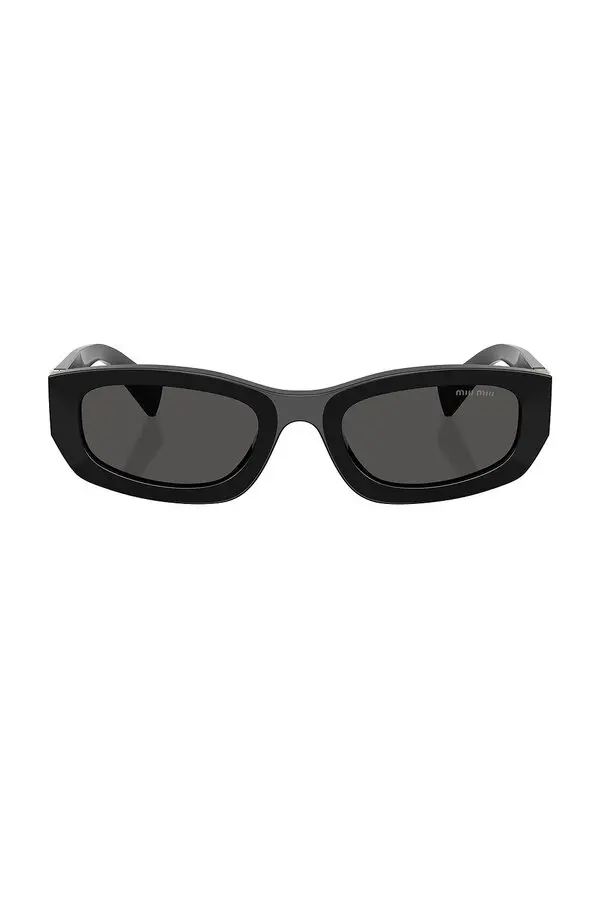 Miu Miu Rectangular Sunglasses - Black