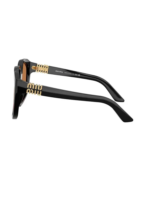 Miu Miu Square Sunglasses - Black