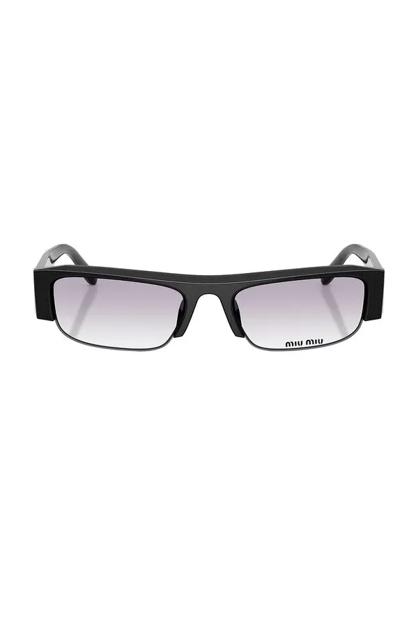 Miu Miu Shield Sunglasses - Black