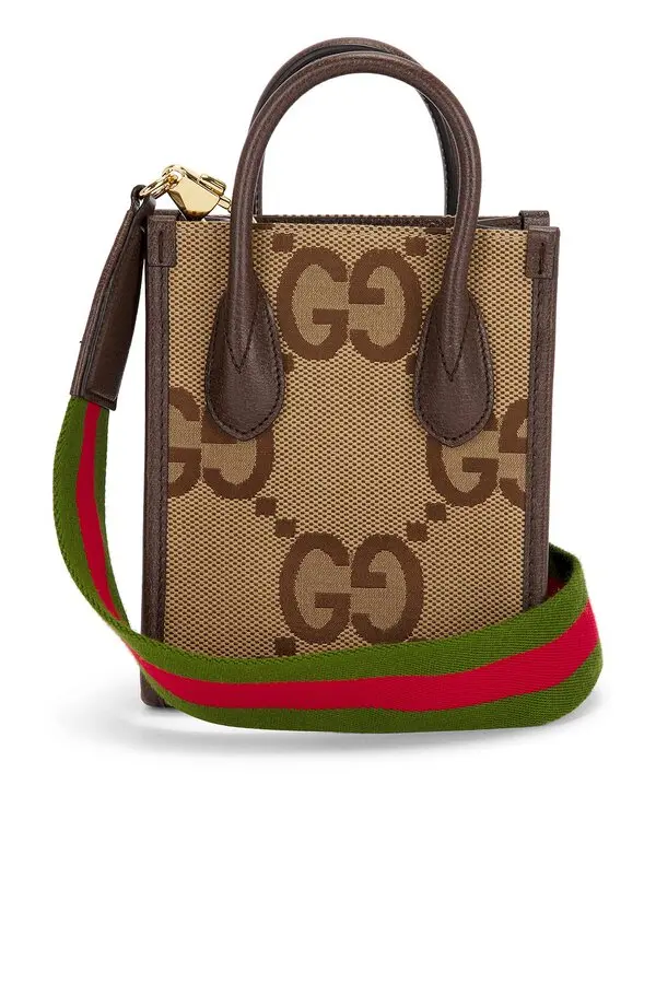 Gucci Jumbo Gg Mini Tote Bag - Beige