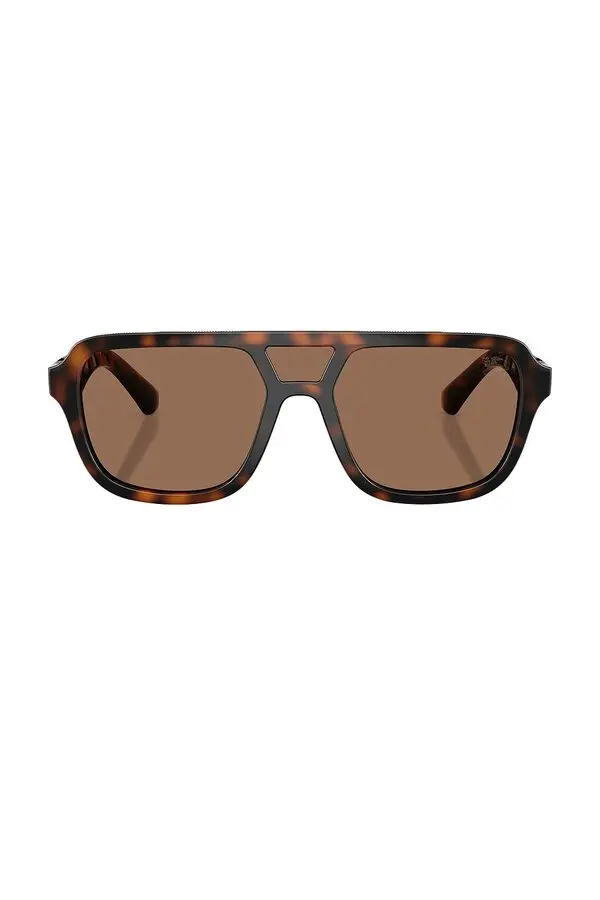 Burberry Aviator Square Sunglasses - Brown