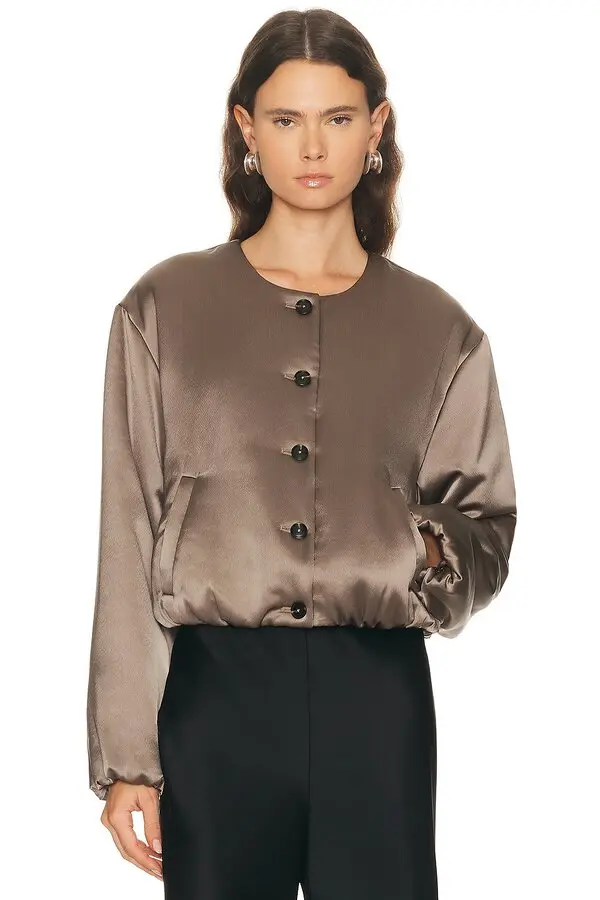 LESET Barb Bomber Jacket - Taupe
