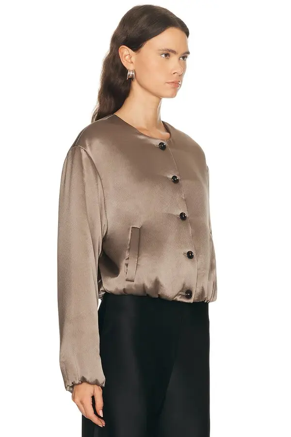 LESET Barb Bomber Jacket - Taupe