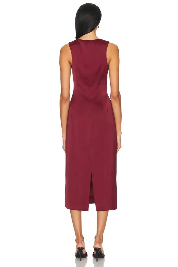 ALFIE Haya Dress - Dark Red