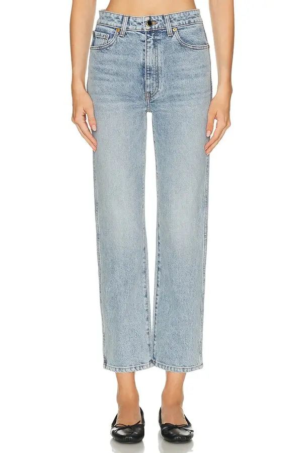 Khaite Abigail Straight-leg Jeans - Bryce Stretch