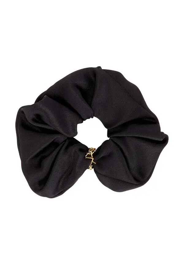 Saint Laurent Logo Scrunchie - Nero