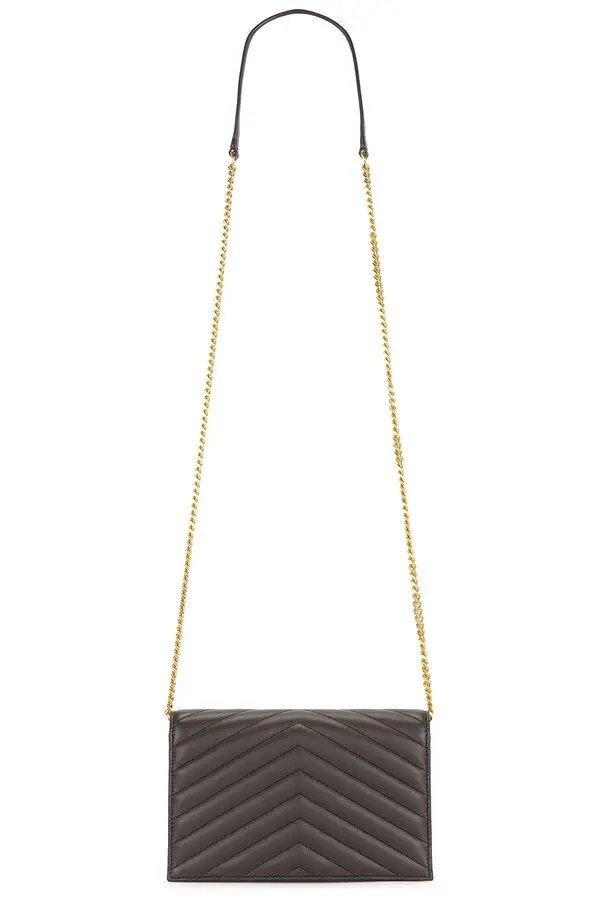 Saint Laurent Envelope Wallet On Chain Bag In Black - Urban Chic