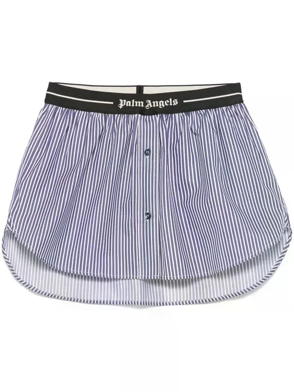 Palm Angels Striped Mini Skirt