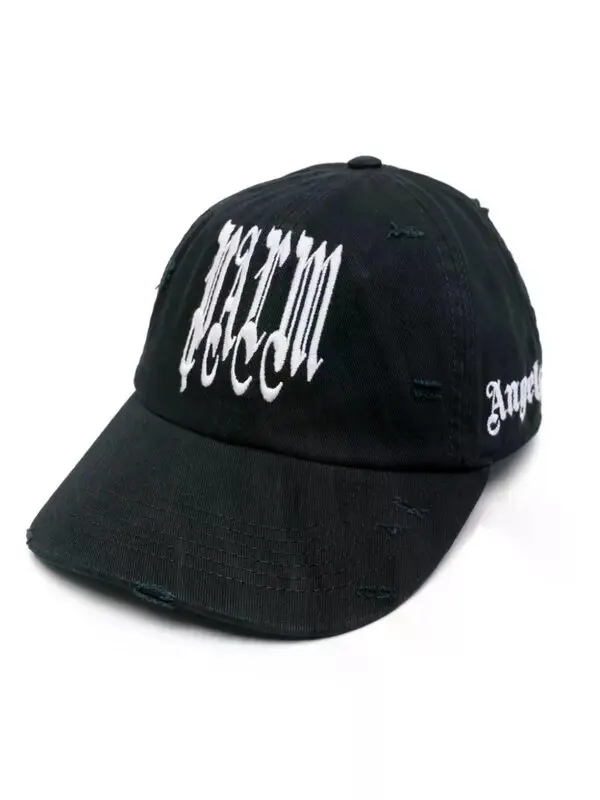 Palm Angels Logo-embroidered Cotton Cap