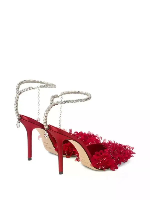 JIMMY CHOO Saeda 100 Embellished Stiletto Pumps