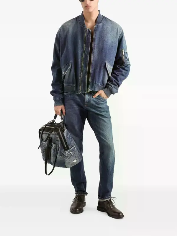 Dolce & Gabbana Logo-plaque Jeans - Blue