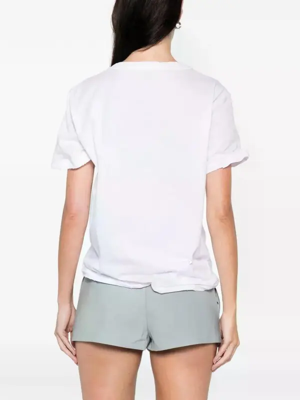 Prada Triangle Logo Jersey T-shirt