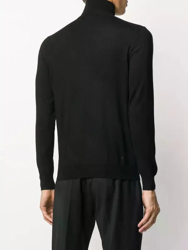 DRUMOHR Cashmere Roll Neck Jumper - Black