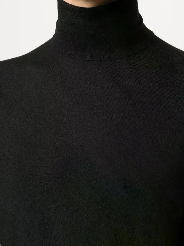 DRUMOHR Cashmere Roll Neck Jumper - Black