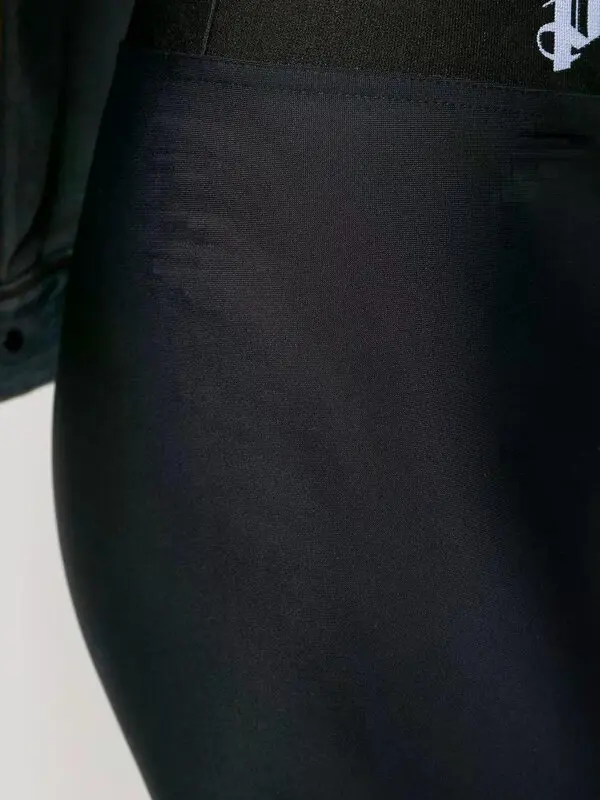 Palm Angels Logo-waistband Cropped Legging