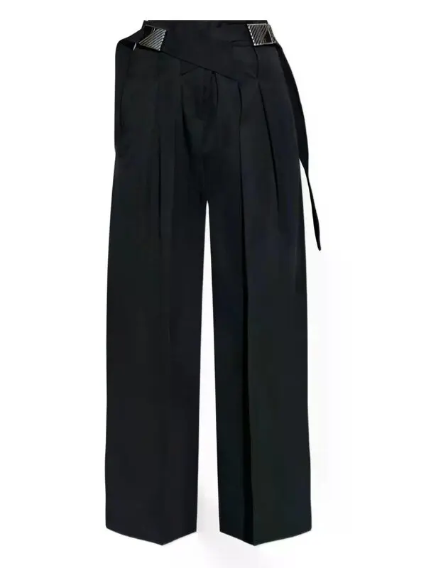 Attico Buckle Pleated Trousers