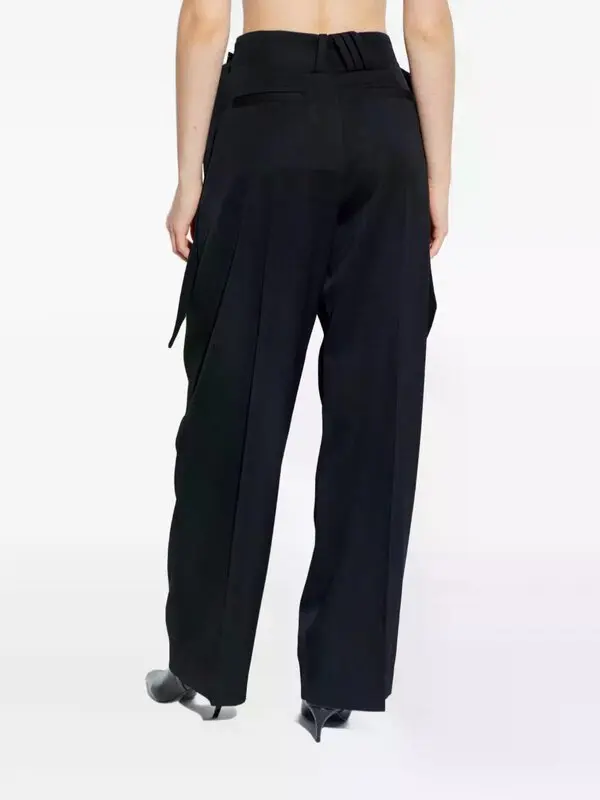 Attico Buckle Pleated Trousers