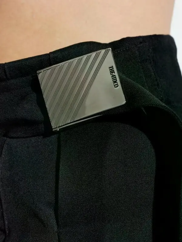 Attico Buckle Pleated Trousers