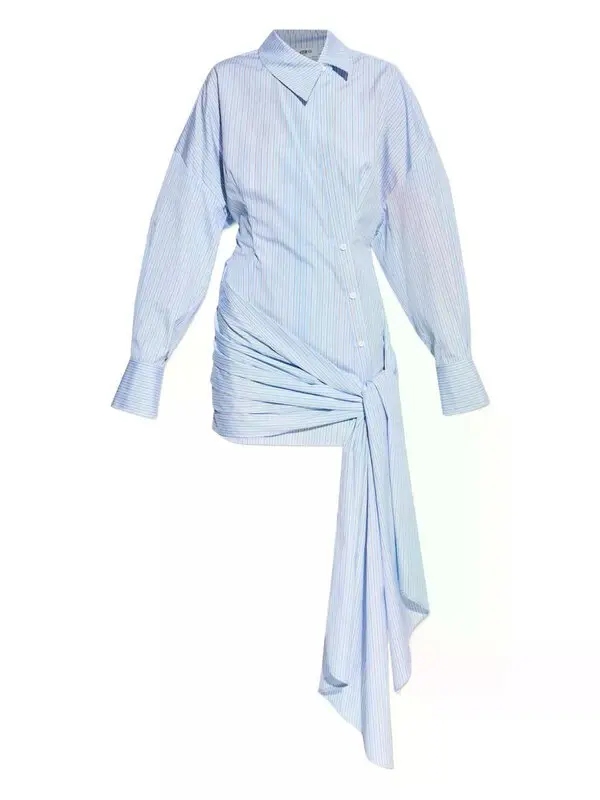 Attico Asymmetric Knot Mini Dress