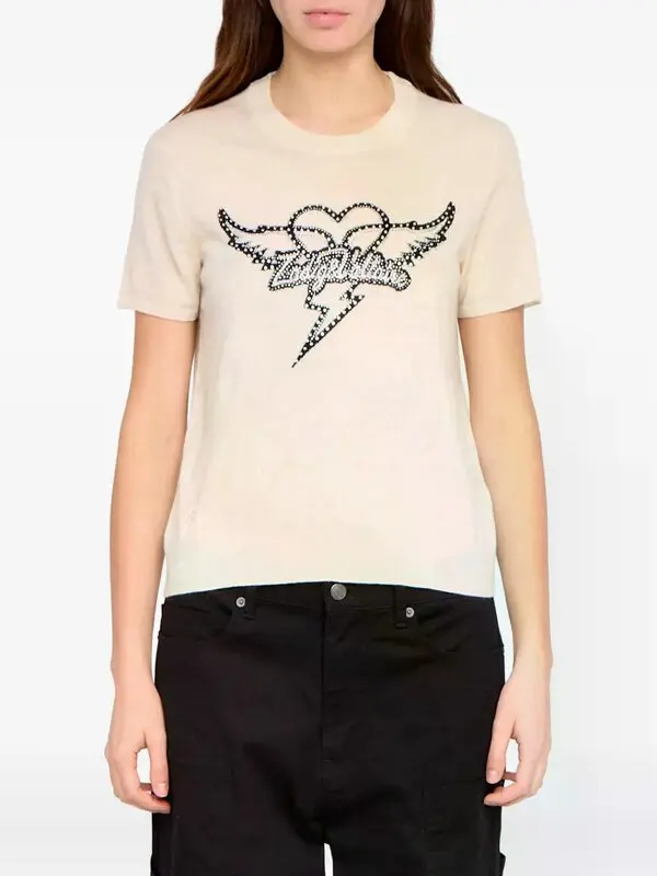 Zadig&Voltaire Idal" Heart Graphic T-shirt