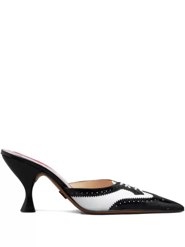Thom Browne Soft Patent Heeled Mules