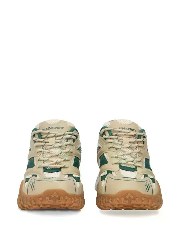 PLEIN SPORT Urban Sprinter Mesh Sneakers - Neutrals