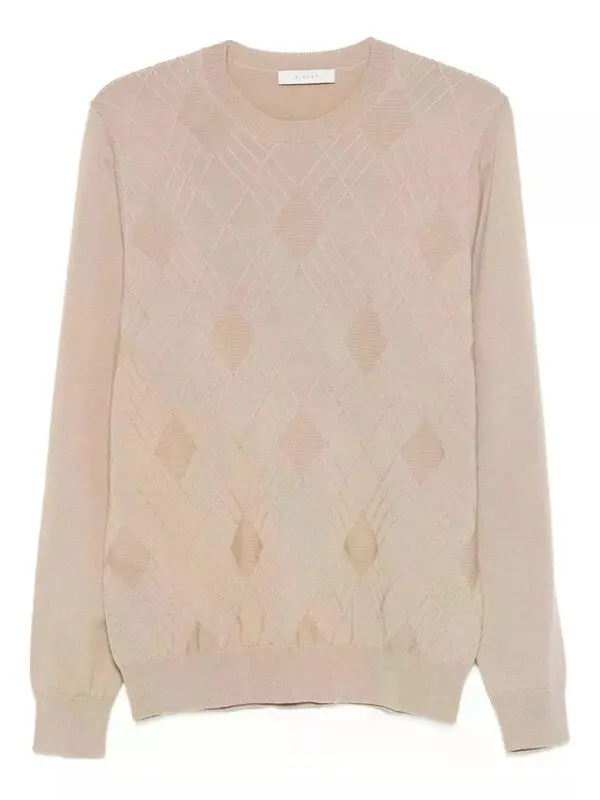 DIKTAT Argyle Pattern Sweater