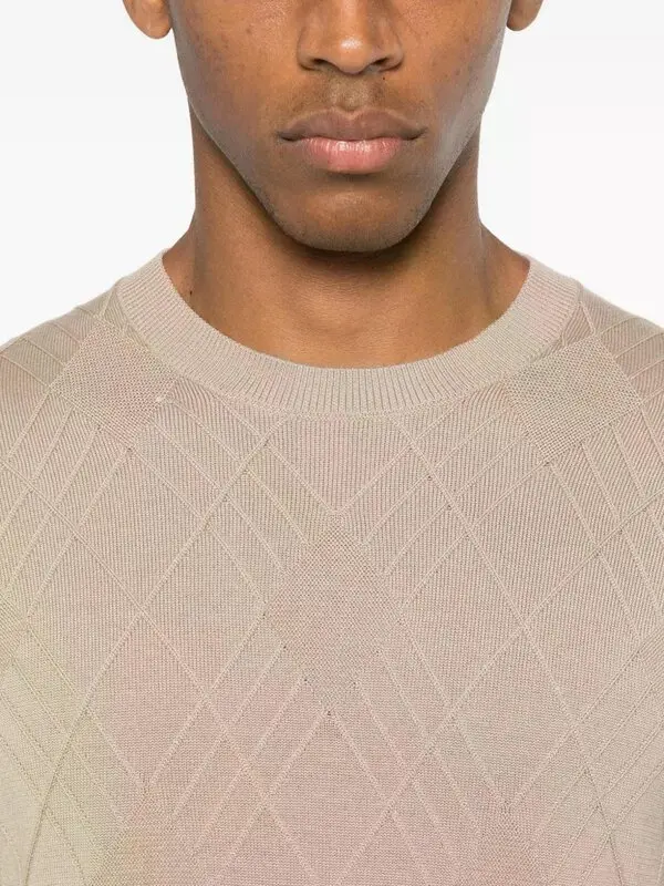 DIKTAT Argyle Pattern Sweater