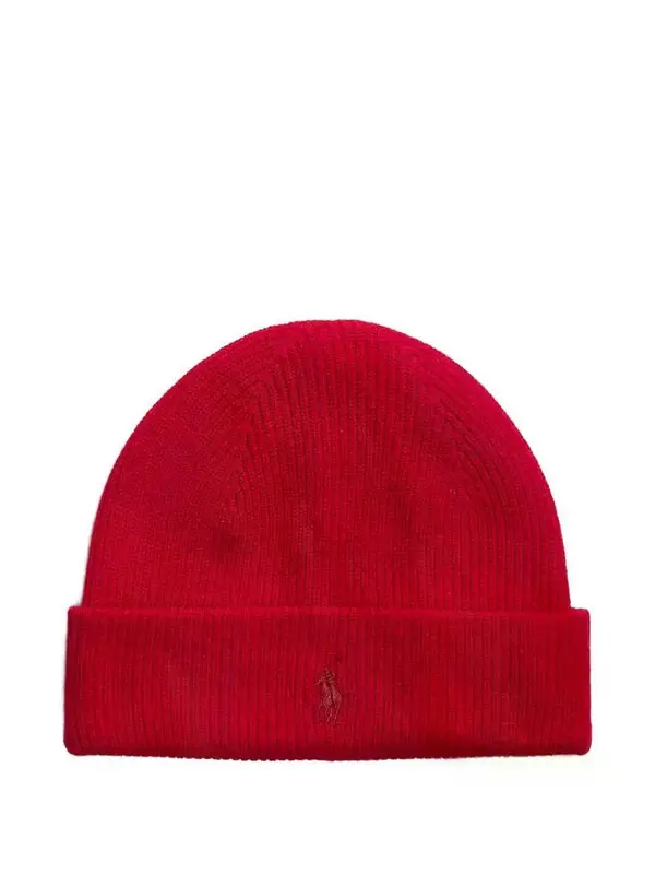Polo Ralph Lauren Embroidered Logo Beanie - Red