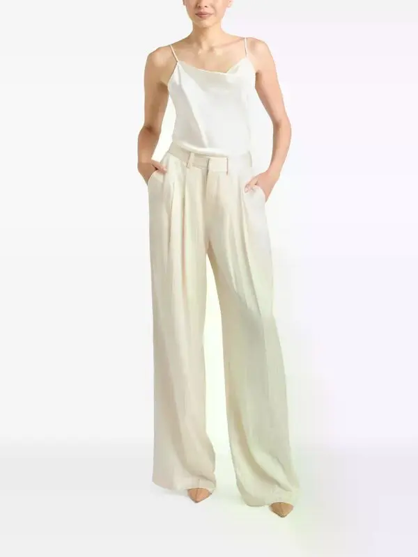 Cinq À Sept Georgia Satin Stripe Trousers