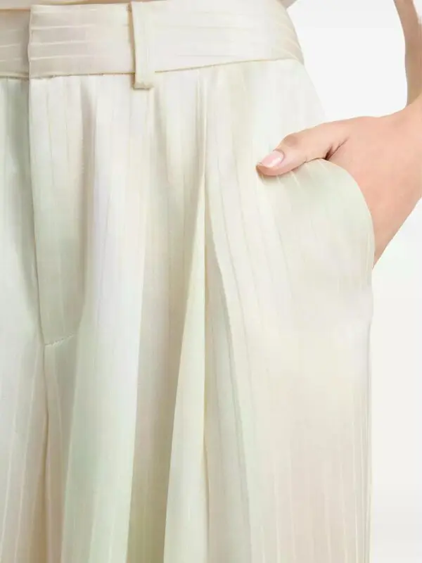 Cinq À Sept Georgia Satin Stripe Trousers