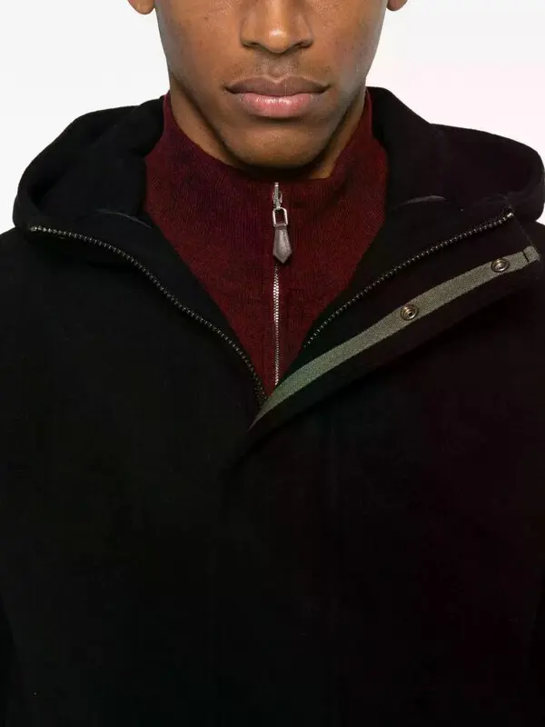 MANUEL RITZ Hooded Coat - Black