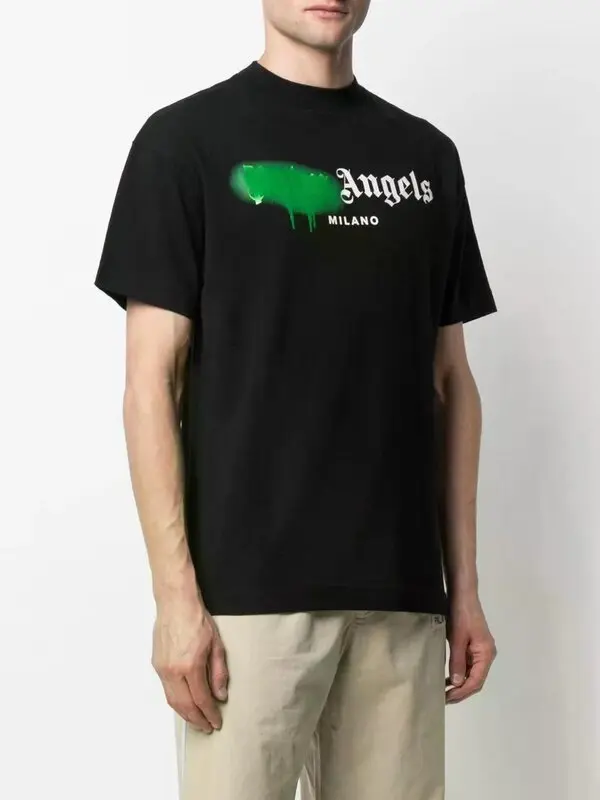 Palm Angels Milano Sprayed-logo T-shirt