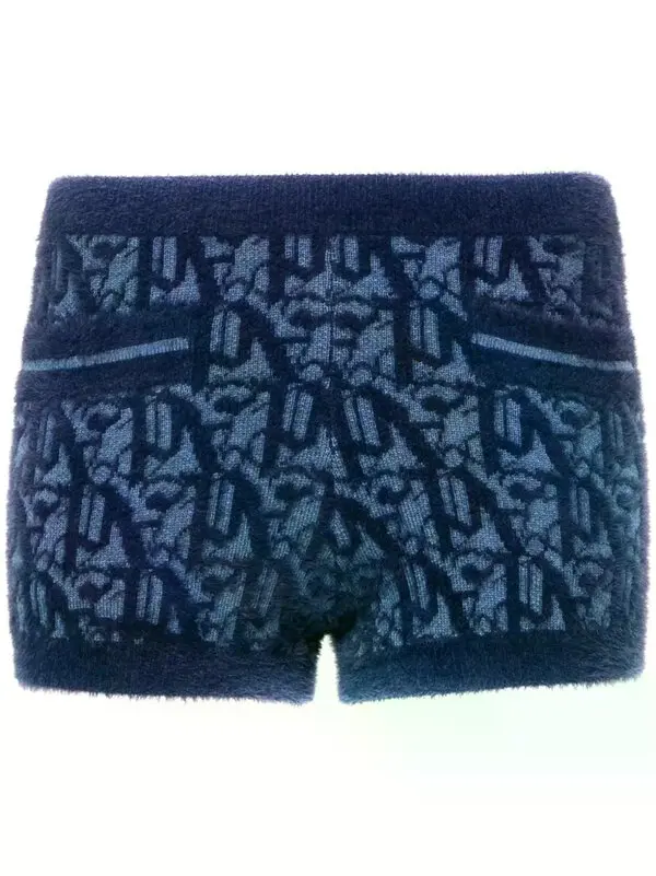 Palm Angels Monogram-jacquard Knitted Shorts