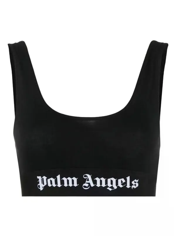 Palm Angels Logo-tape Triangle Bra