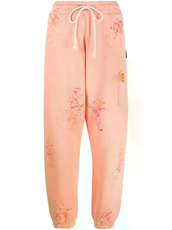 Palm Angels Pxp Paint-splatter Track Pants