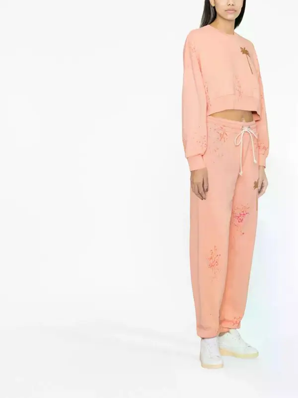 Palm Angels Pxp Paint-splatter Track Pants