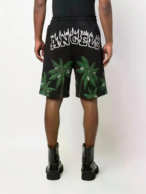 Palm Angels Palm-print Sweatshorts