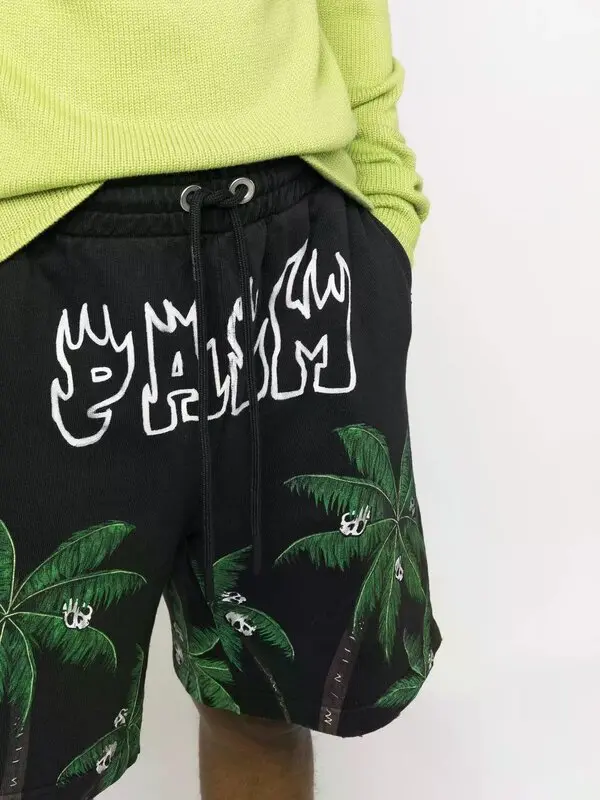 Palm Angels Palm-print Sweatshorts