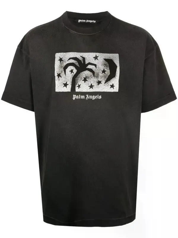 Palm Angels Graphic-print Crew-neck T-shirt