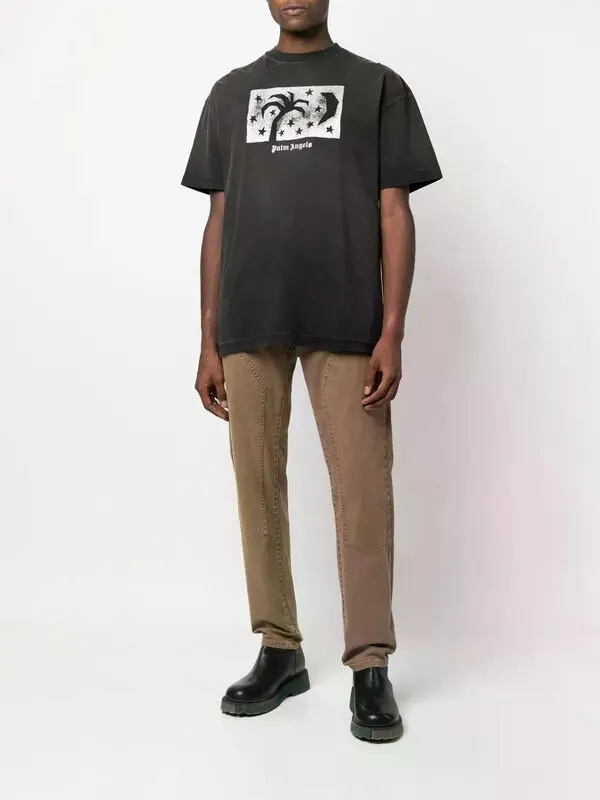 Palm Angels Graphic-print Crew-neck T-shirt