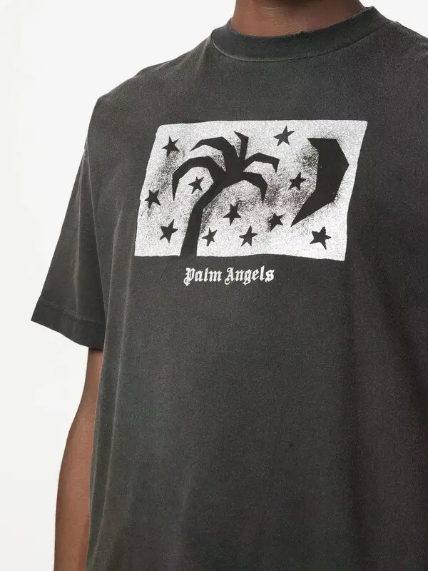 Palm Angels Graphic-print Crew-neck T-shirt