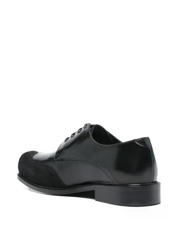 STEFAN COOKE Stud-panel Square-toe Derby Shoes