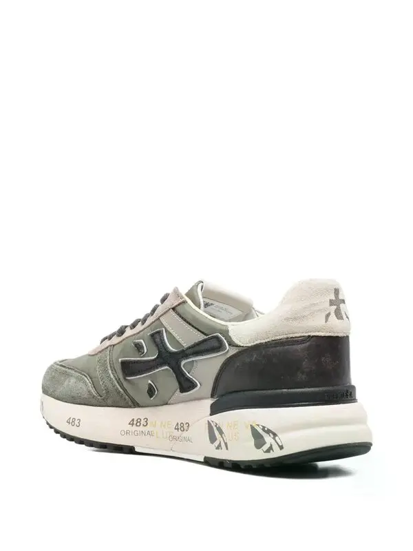 Premiata Logo Appliqué Sneakers - Green