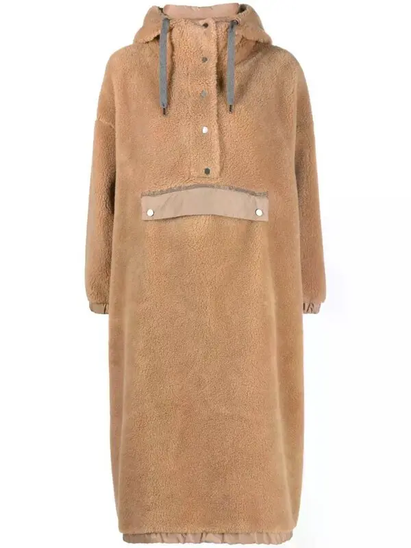 Brunello Cucinelli Faux-fur Midi Cape