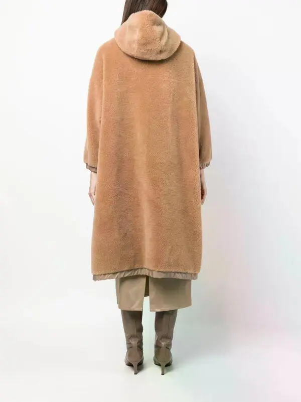 Brunello Cucinelli Faux-fur Midi Cape