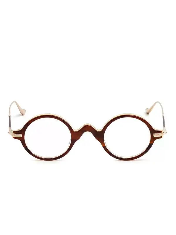 Matsuda The Life Saver Round-frame Glasses - Brown