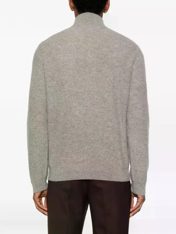 Vince Zip Mock-neck Sweater