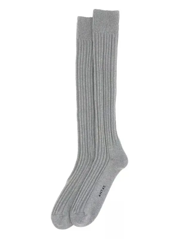 ANT45 Knee-high Ribbed Socks